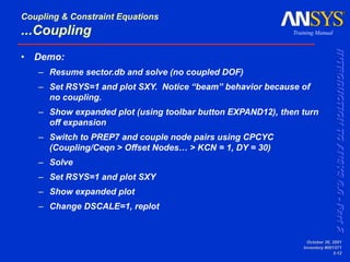 ANSYS_2_03-coupling1.ppt | Physics | Science
