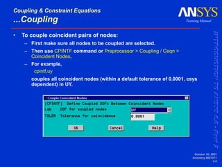 ANSYS_2_03-coupling1.ppt | Physics | Science