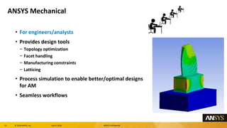 End-to-end Simulation Workflow for Additive Manufacturing Process | PPT