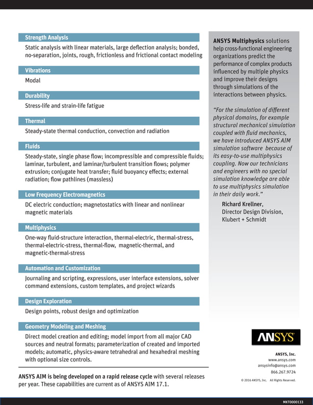 ANSYS AIM | PDF