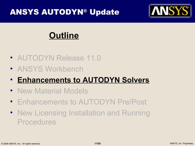 Ansys autodyn in_workbench_introduction | PPT