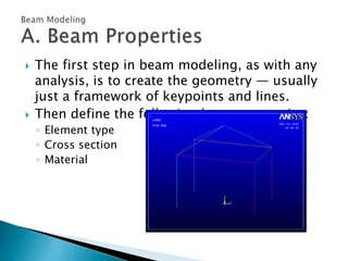 Ansys beam problem | PPT