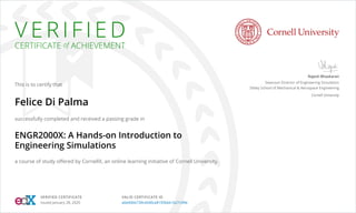 Ansys - A Hands-on Introduction to Engineering Simulations Certificate ...