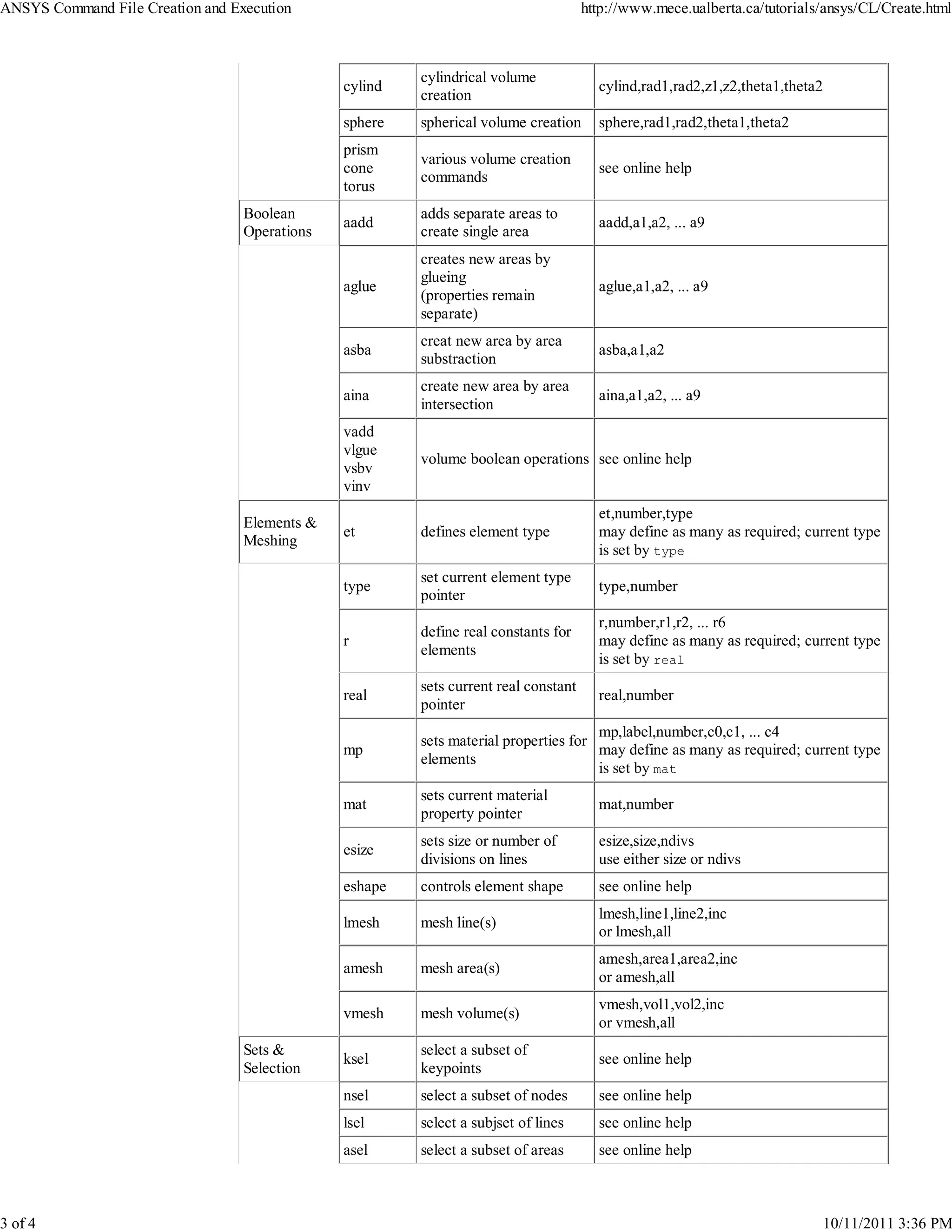 Ansys Command File Creation And Execution Pdf Computing