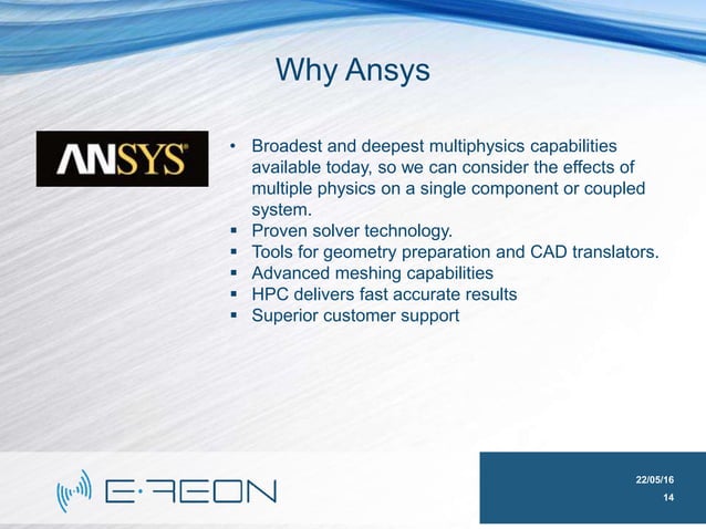 E-REON Engages ANSYS in RF-Energy product development | PPTX | Internet ...