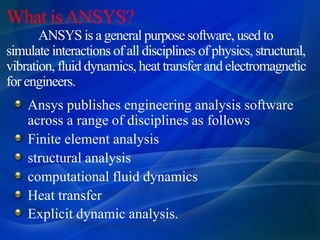 Ansys Workbench demo | PPT