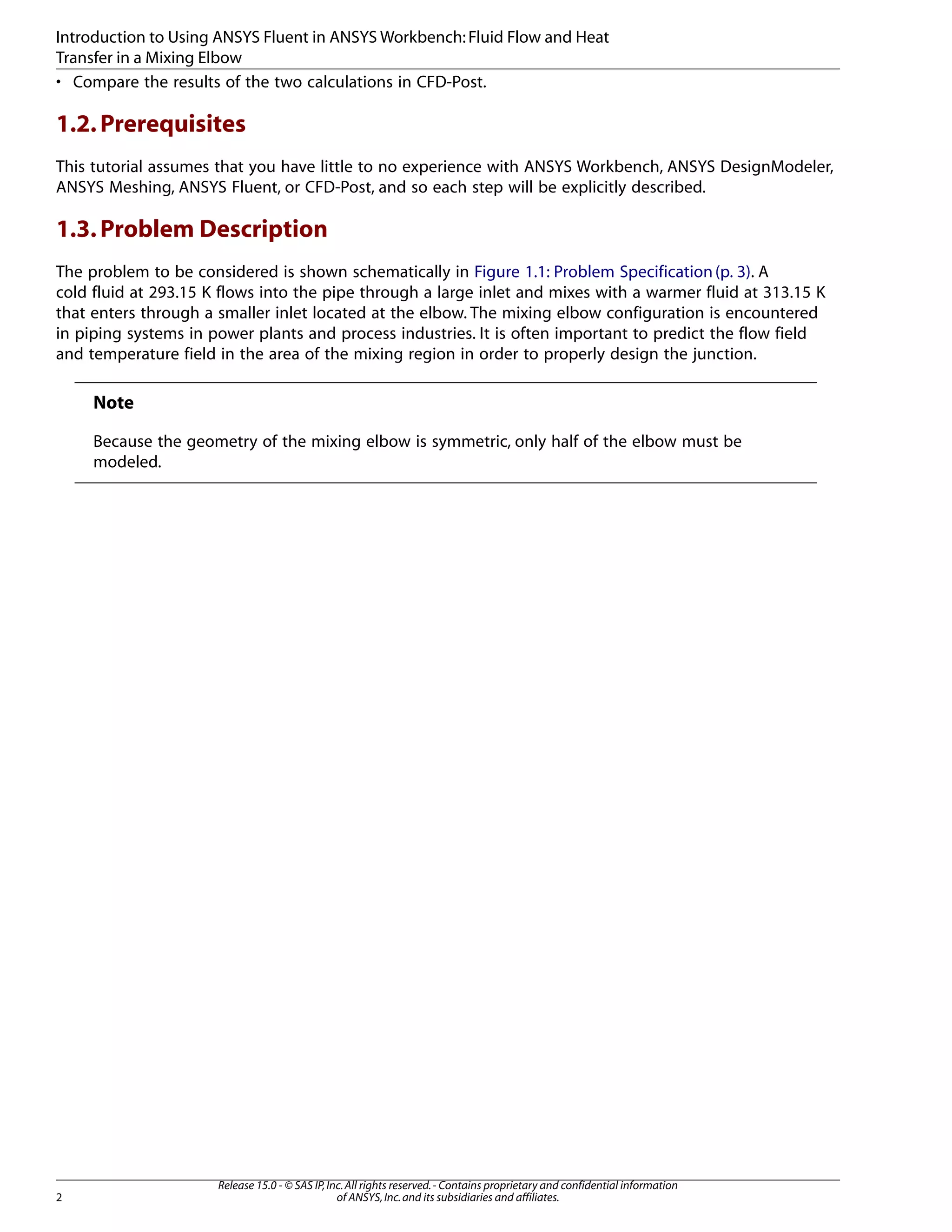 Ansys fluent tutorial guide R 15 | PDF