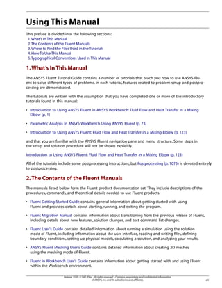 Ansys fluent tutorial guide R 15 | PDF