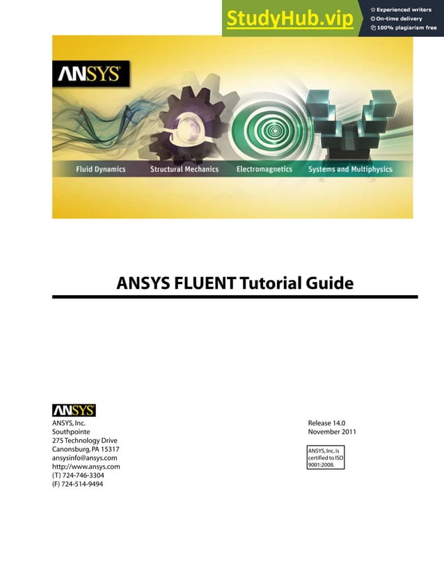 ANSYS FLUENT Tutorial Guide | PDF | Operating Systems | Computer Software and Applications