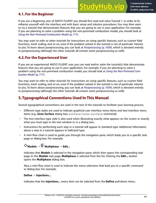 ANSYS FLUENT Tutorial Guide | PDF | Operating Systems | Computer ...