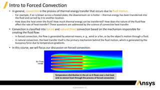 ansys forced convection flow powerpoints | PDF