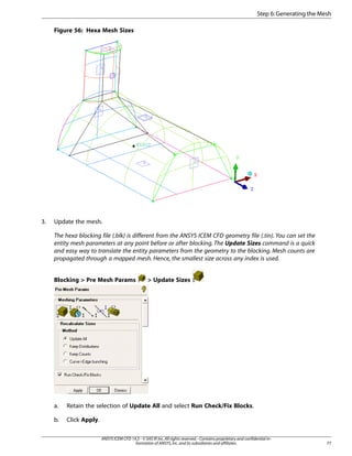 ANSYS 2022 ICEMCFD meshing tutorial -step by step | PDF