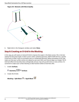ANSYS 2022 ICEMCFD meshing tutorial -step by step | PDF