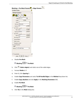 ANSYS 2022 ICEMCFD meshing tutorial -step by step | PDF