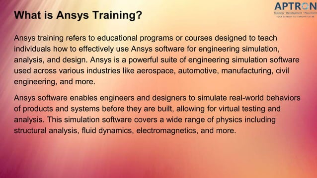 Ansys Institute in Noida.pptx