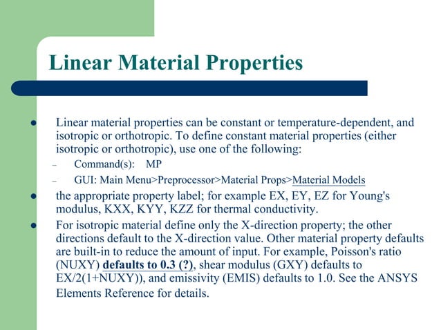 Ansys Intro Numerical Analysis Using Ansys Ppt