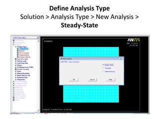 Ansys lab simple conduction | PPTX