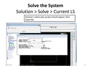 Ansys lab simple conduction | PPTX
