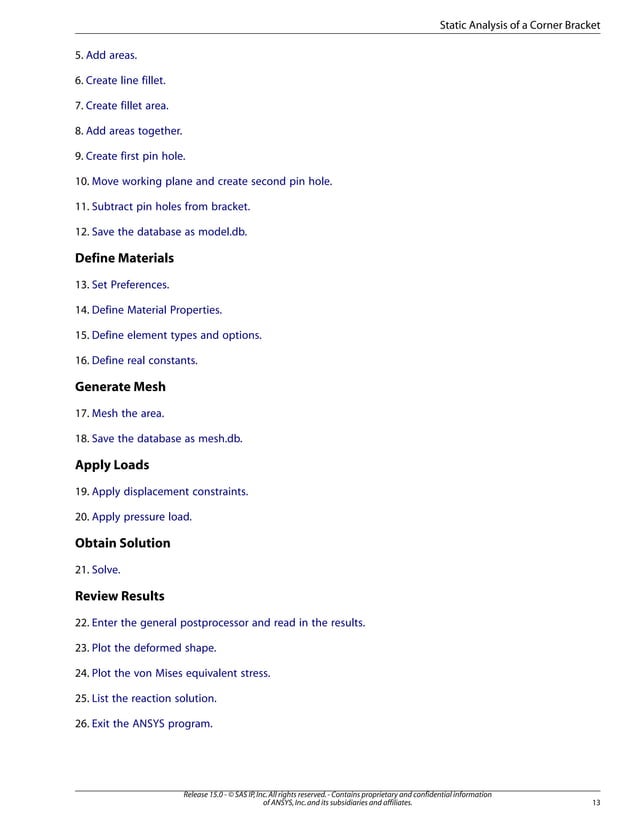 ANSYS Mechanical APDL Introductory Tutorials.pdf | Graphics Software ...