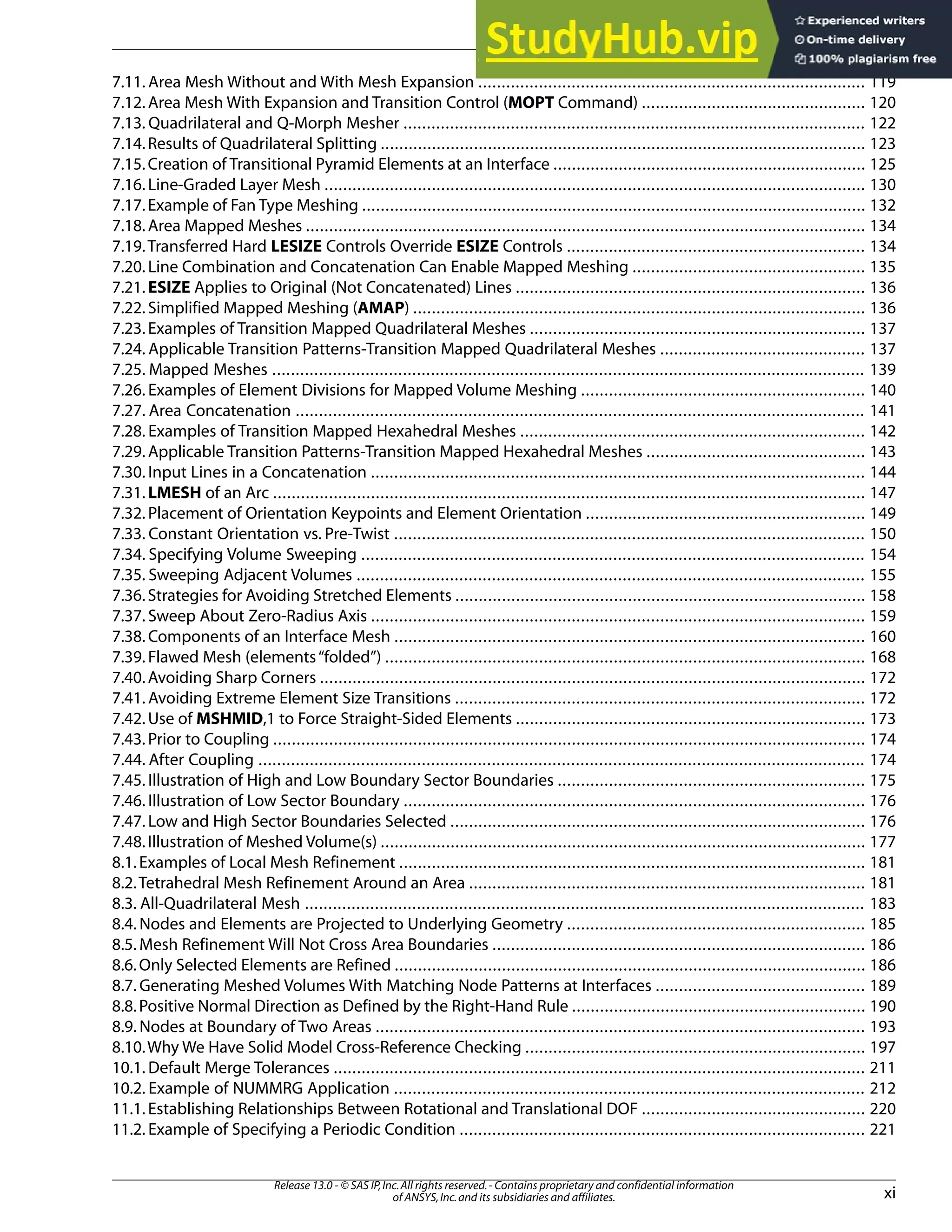 ANSYS Mechanical APDL Modeling And Meshing Guide Copyright And ...