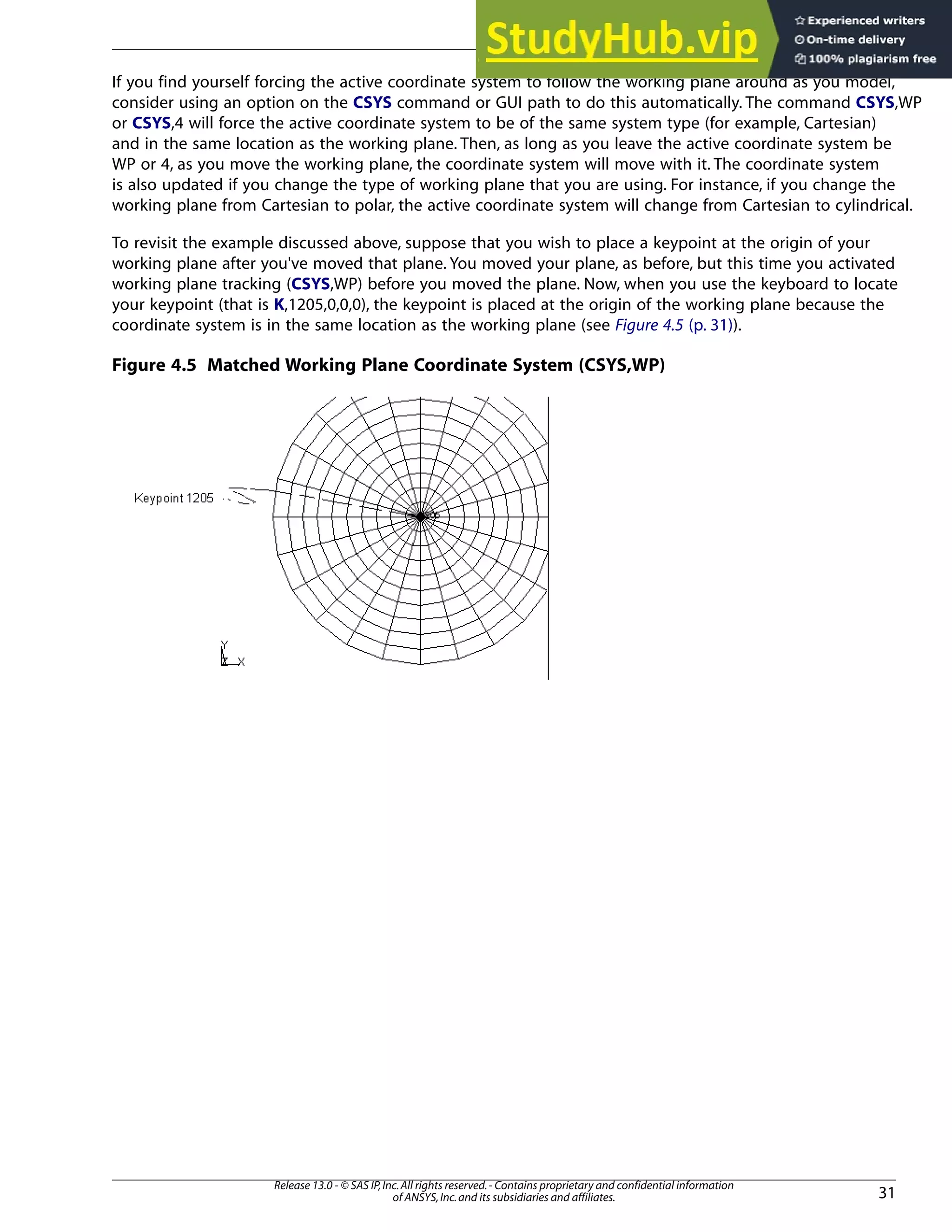 ANSYS Mechanical APDL Modeling And Meshing Guide Copyright And Trademark Information | PDF ...