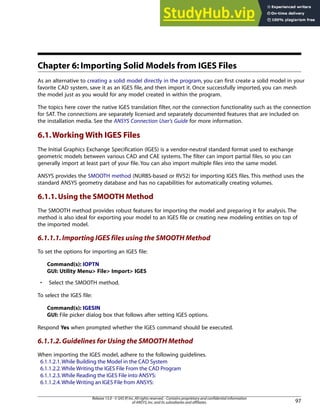 ANSYS Mechanical APDL Modeling And Meshing Guide Copyright And ...