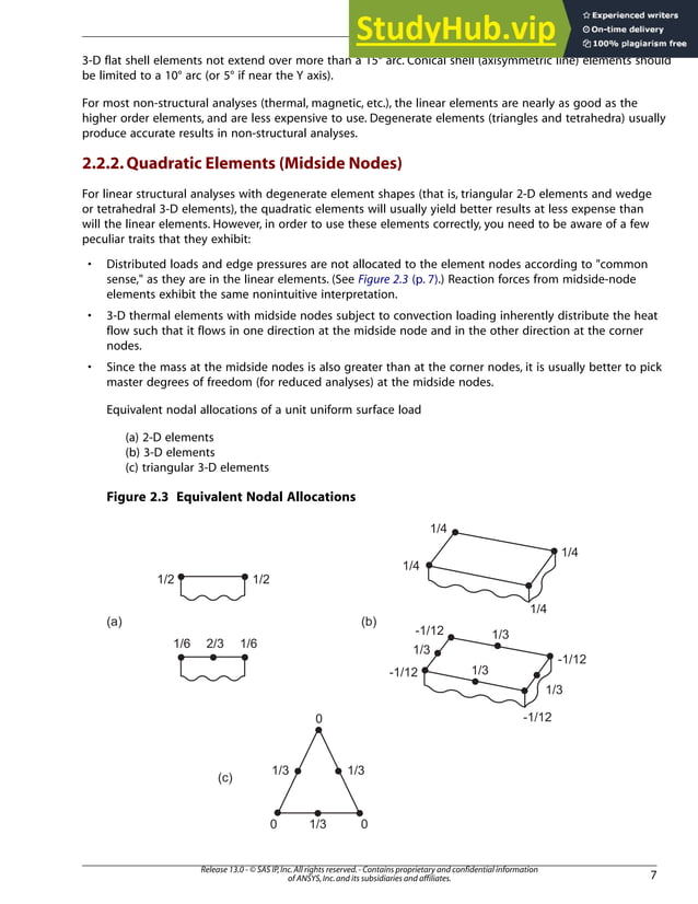 ANSYS Mechanical APDL Modeling And Meshing Guide Copyright And Trademark Information | PDF ...