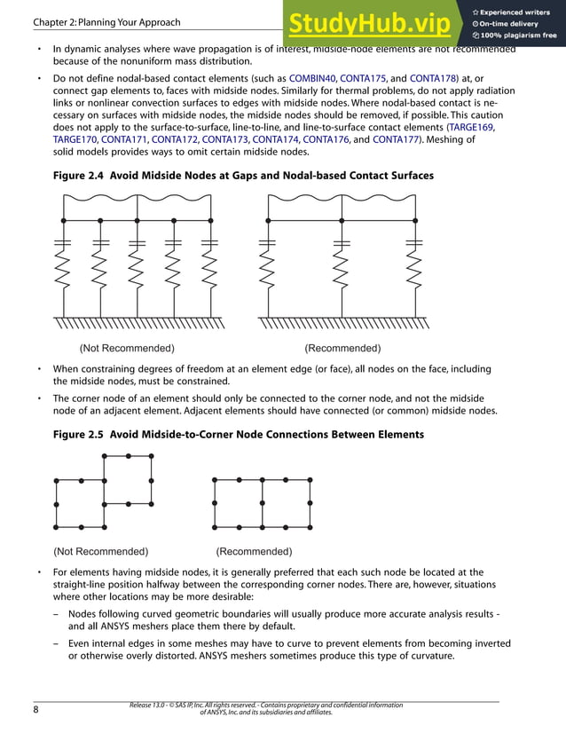 ANSYS Mechanical APDL Modeling And Meshing Guide Copyright And Trademark Information | PDF ...