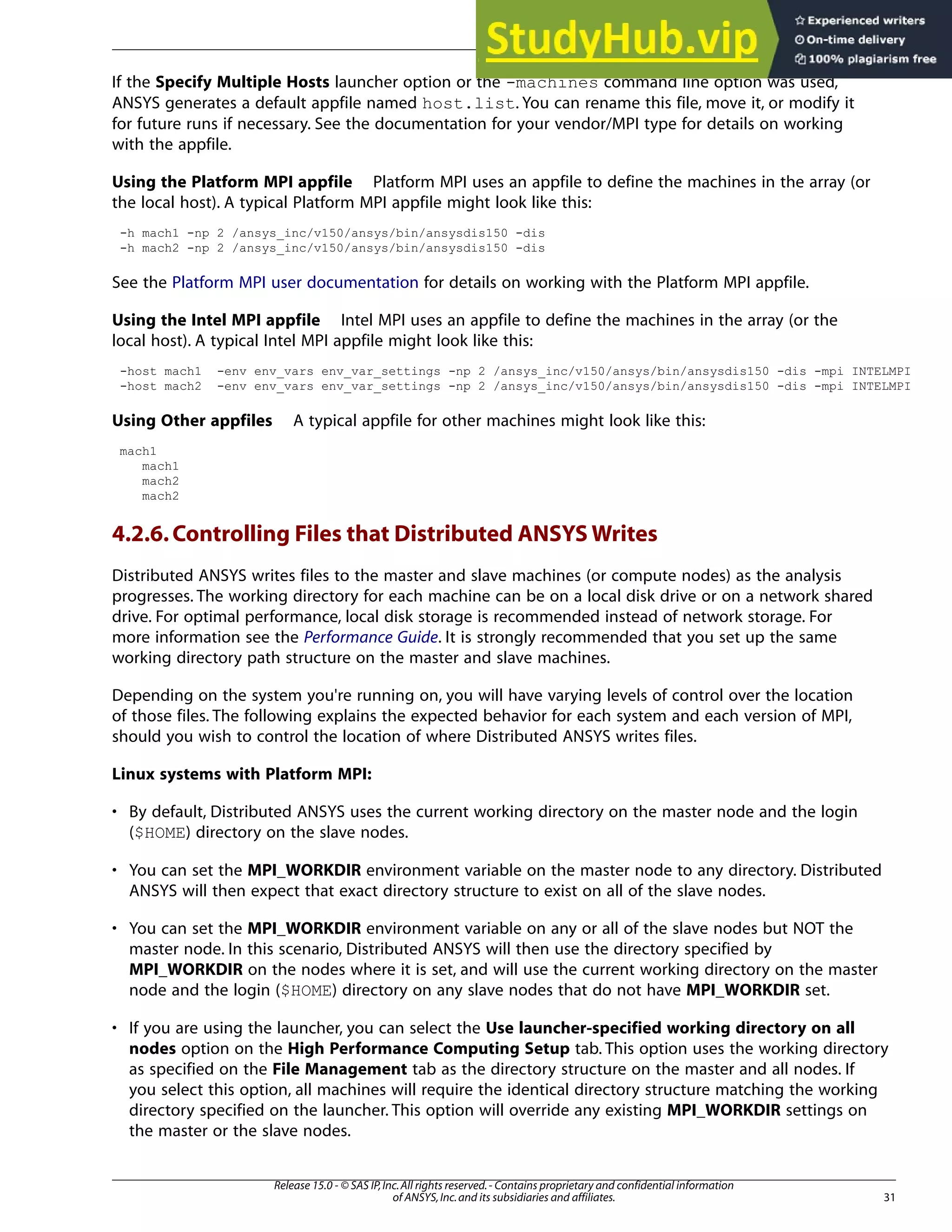 ANSYS Mechanical APDL Parallel Processing Guide | PDF