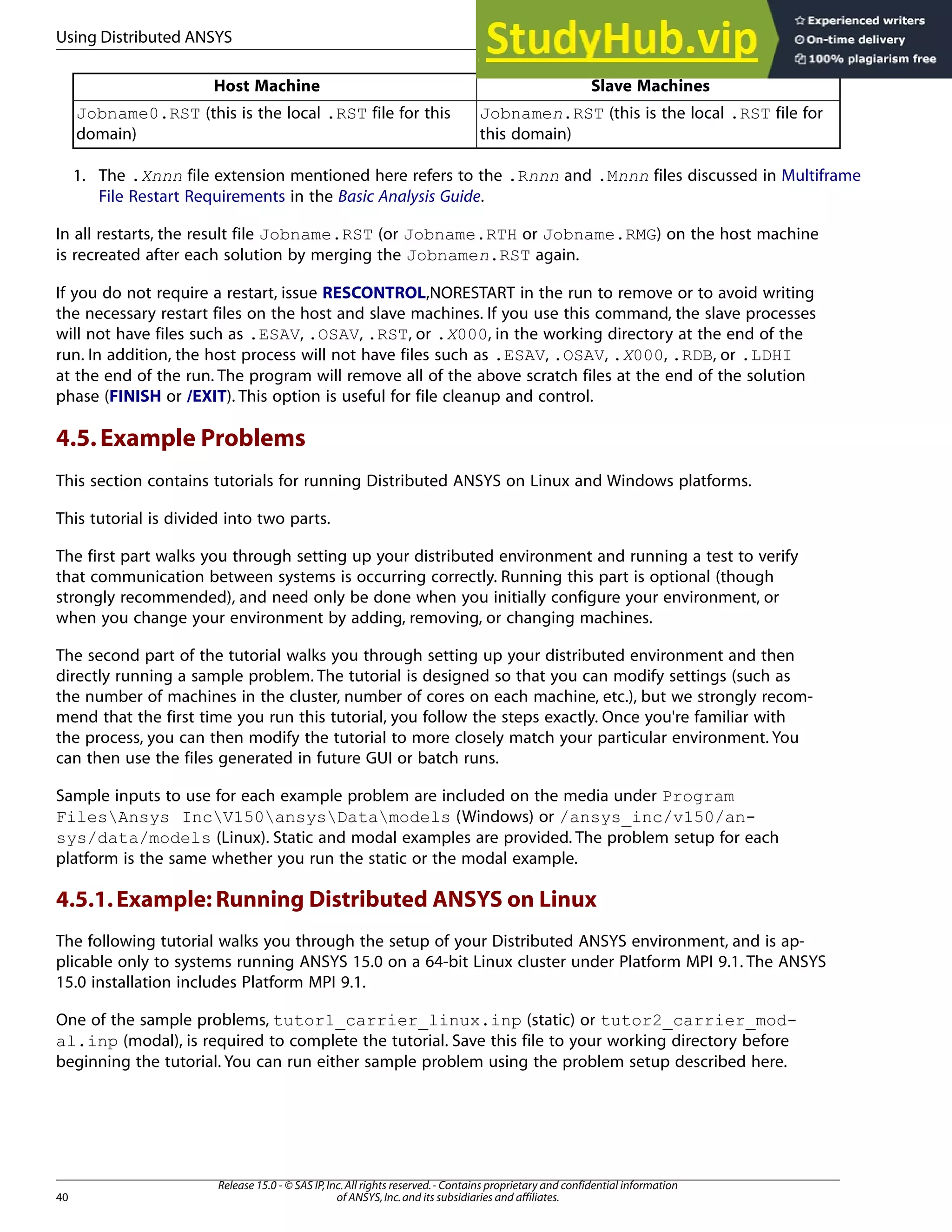 ANSYS Mechanical APDL Parallel Processing Guide | PDF
