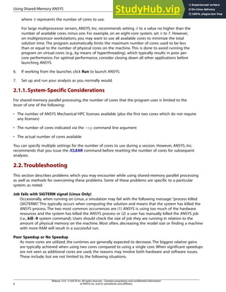 ANSYS Mechanical APDL Parallel Processing Guide | PDF