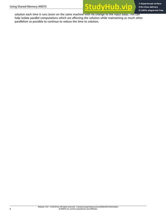 ANSYS Mechanical APDL Parallel Processing Guide | PDF | Computer ...