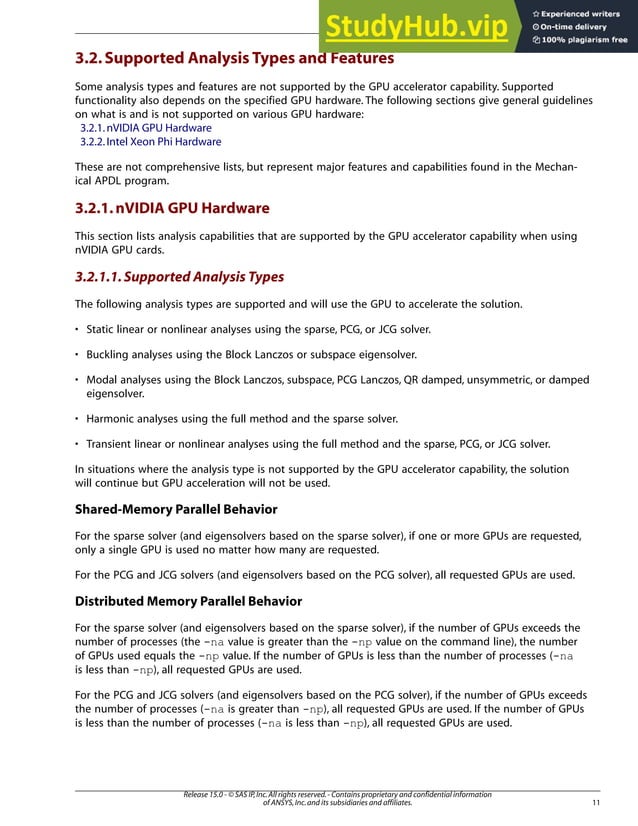 ANSYS Mechanical APDL Parallel Processing Guide | PDF | Computer Software and Applications ...