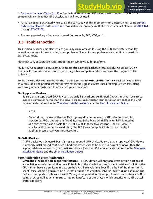 ANSYS Mechanical APDL Parallel Processing Guide | PDF | Computer ...