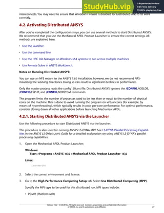 ANSYS Mechanical APDL Parallel Processing Guide | PDF