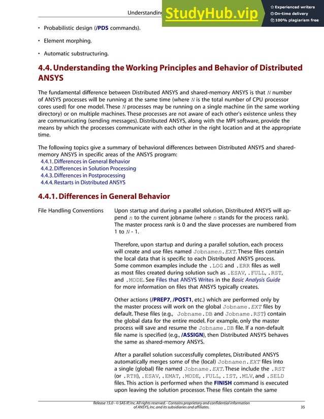 ANSYS Mechanical APDL Parallel Processing Guide | PDF | Computer Software and Applications ...