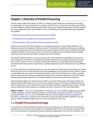 ANSYS Mechanical APDL Parallel Processing Guide | PDF