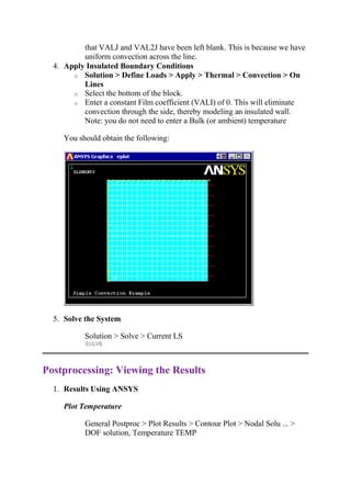 Ansys thermal tutorial | PDF