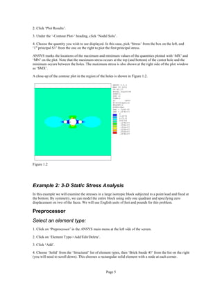 Ansys tutorial1 | PDF
