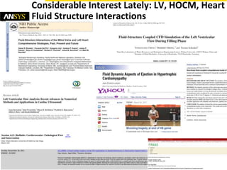 Simulations of Hypertrophic Obstructive Cardiomyopathy (HOCM) in a ...
