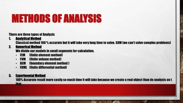 Ansys Workbench Basics | PPTX | Physics | Science