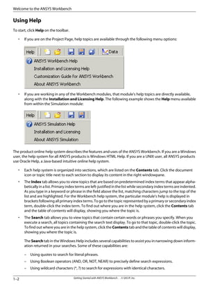 ANSYS Workbench.pdf | Operating Systems | Computer Software and Applications