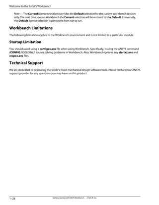 ANSYS Workbench.pdf | Operating Systems | Computer Software and Applications