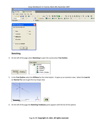 Ansys workbench11 bracket | PDF