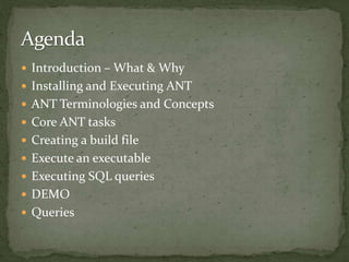 Basics of ANT | PPT | Free Download