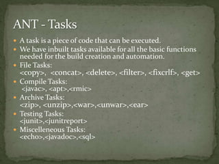 Basics of ANT | PPT | Free Download