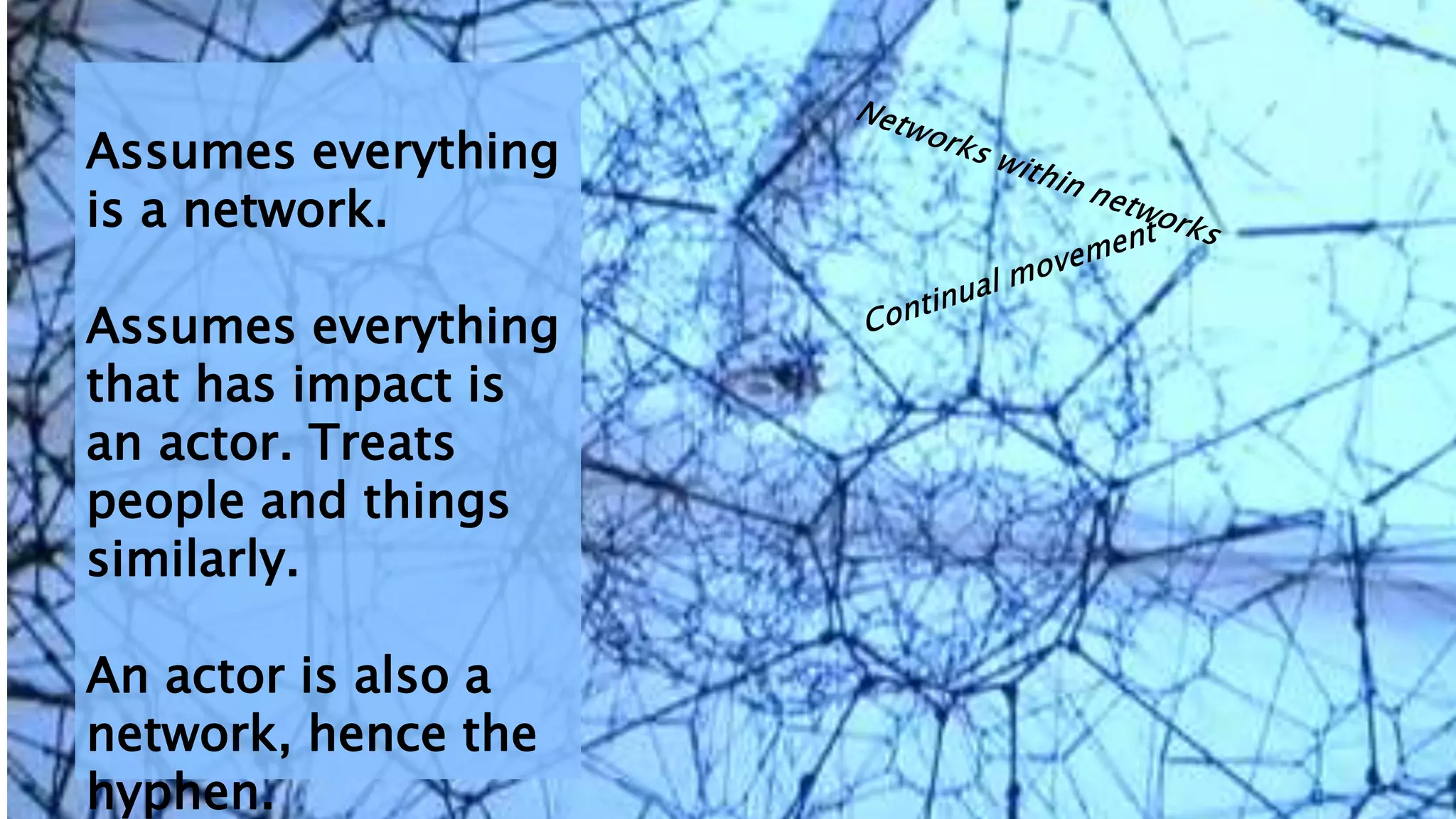 Actor-network theory (ANT) an introduction | PPTX