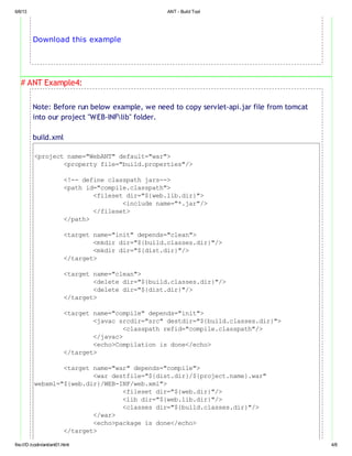 Ant build tool2 | PDF
