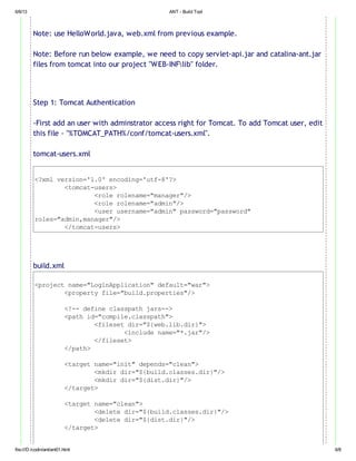 Ant build tool2 | PDF
