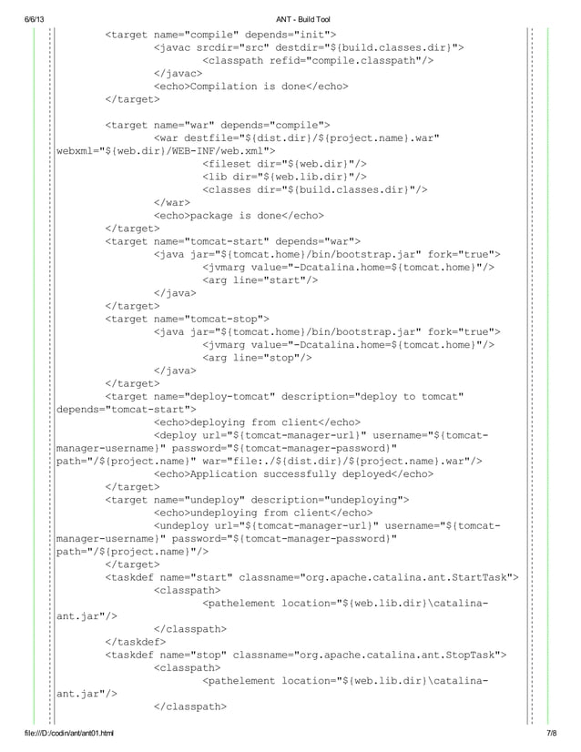 Ant build tool2 | PDF